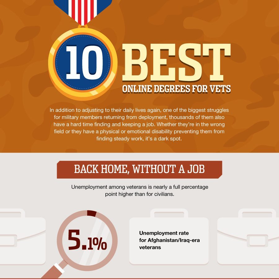 10 Best Online Degrees for Vets